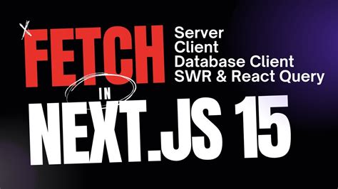 Learn To Fetch Data In Nextjs 15 In Server And Client Components