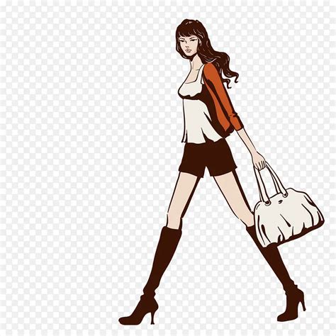 提包的女孩png图片素材下载 图片编号7848300 Png素材网