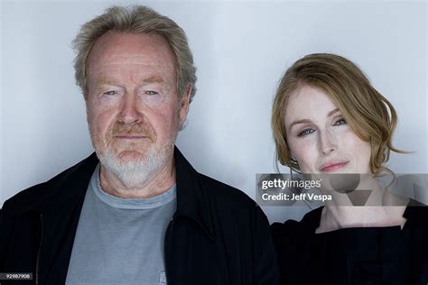 Director Ridley Scott And Daughter Jordan Scott Pose For A Portrait