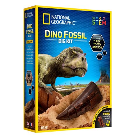 National Geographic Dino Fossil Dig Kit Stem Age 8 Browns Hobby