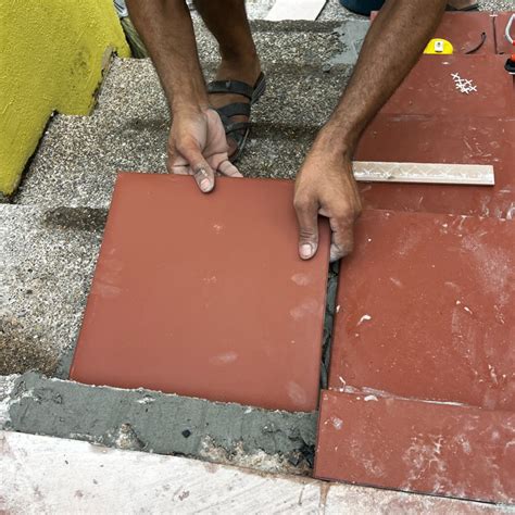 Tiling Brick Pebble Stone Epoxy Floor Terracotta Sand Flooring