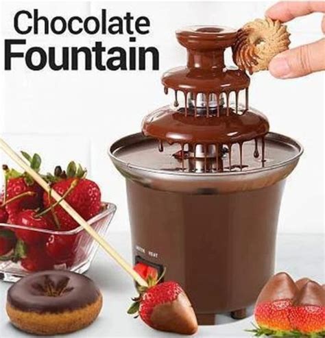 Шоколадный фонтан мини Фондю Mini Chocolate Fondue Fountain – фото ...