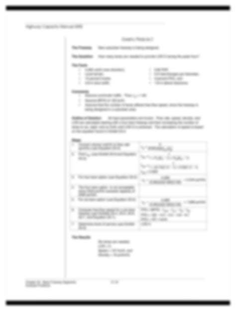 Solution Basic Freeway Hcm 2000 Sample Computations Principles Of Transportation Engineering