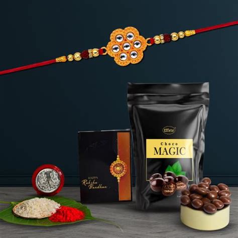 Buy Trujevel Multicolor Assorted Rakhi Combo Set For Brother Bhaiya