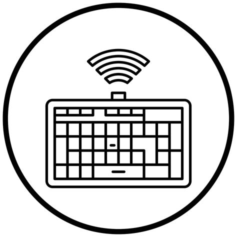 Wireless Keyboard Icon Style 7876774 Vector Art At Vecteezy