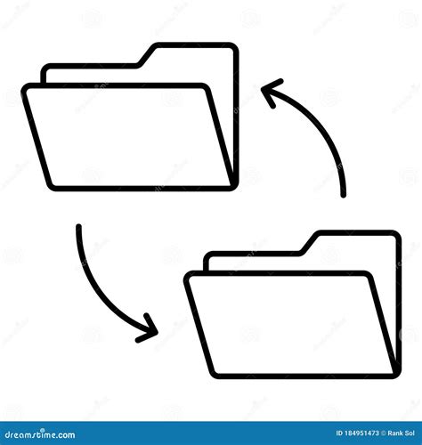 Data Conversion Isolated Vector Icon Stock Vector Illustration Of