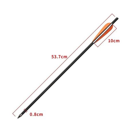 20 Carbon Crossbow Bolts Field Tips 4 Vane Od 88 Crossbow Arrows Hunting Ebay