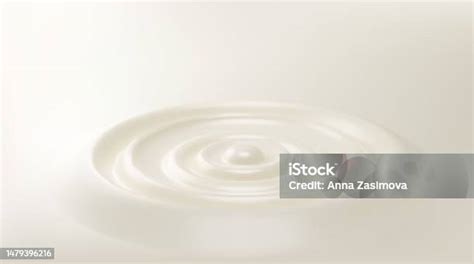 우유 또는 크림 액체 물결 배경입니다 리플 밀크 웨이브 요구르트 밀크 쉐이크 소용돌이 질감 파문이 인다는에 대한 스톡 벡터 아트