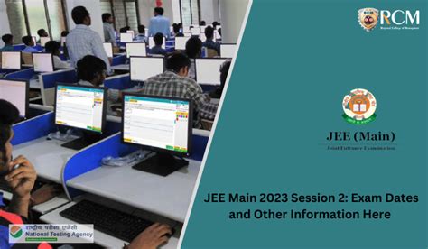 JEE Main Session Schedule
