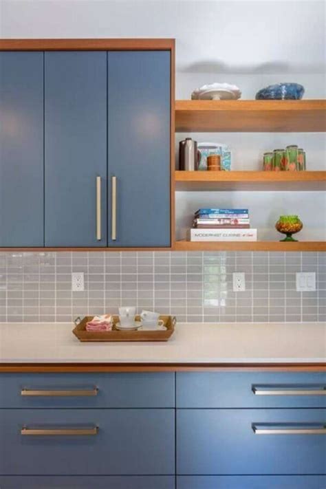 Armário De Cozinha Azul Veja Como Usar 59 Modelos Lindos