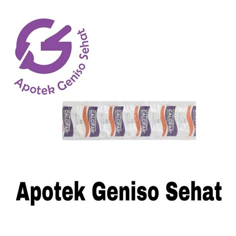 Jual Calcifar Tablet Suplemen Kalsium Per Strip Shopee Indonesia