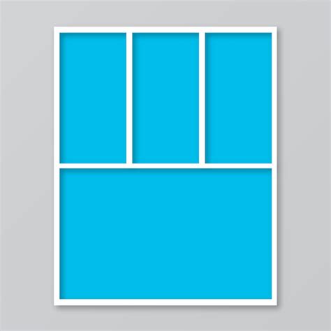 프레임 사진 콜라주 분위기 보드 벡터 일러스트 사진 작가를위한 타임 라인 블로그 보드 웹 사이트 배너 포스터 스토리 보드 프리젠