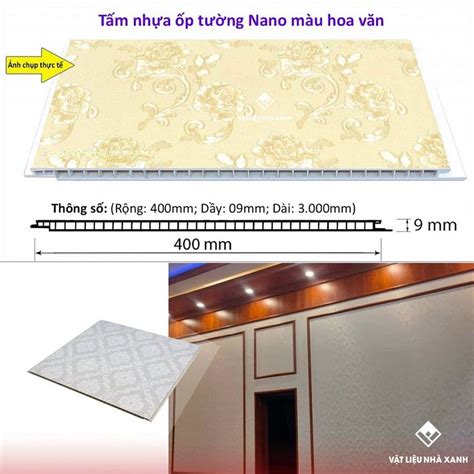 Tấm Ốp Nano Hoa Văn Cổ Điển Báo Giá Khuyến Mãi Mới Nhất