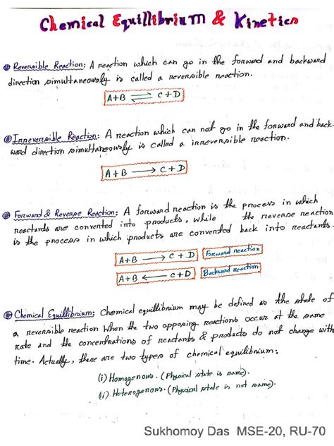 Chemical Equilibrium And Kinetics By Sukhomoy Das Pdf