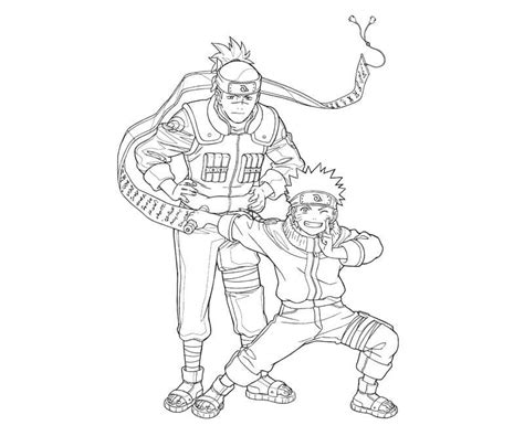 Iruka Umino Naruto Coloring Coloring Pages