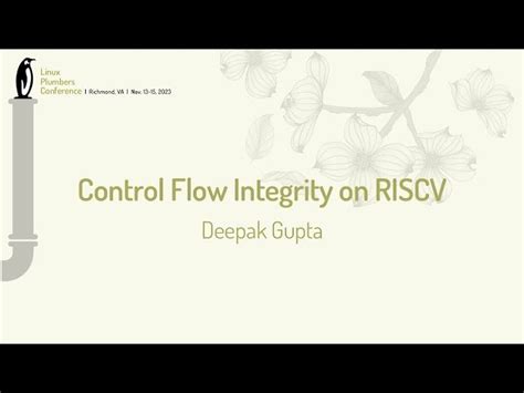 Free Video Control Flow Integrity On Risc V From Linux Plumbers