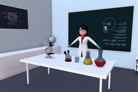 Low Poly Female Scientist 3d 角色 Unity Asset Store