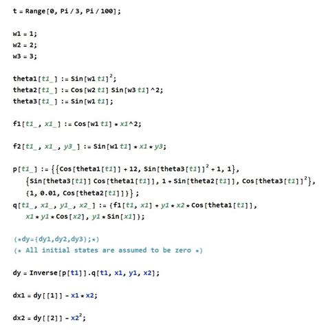 plotting how to solve set of linear differential equation in