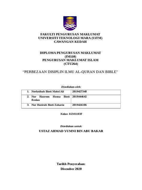 Task 1 Perbezaan Al Quran Dan Bible Pdf