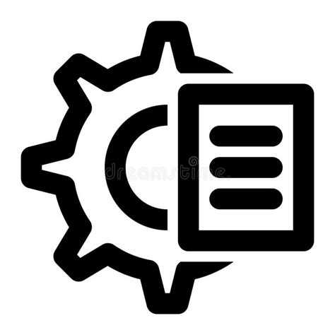 Project Project Management Management Outline Icon Stock Vector Illustration Of Data Icon