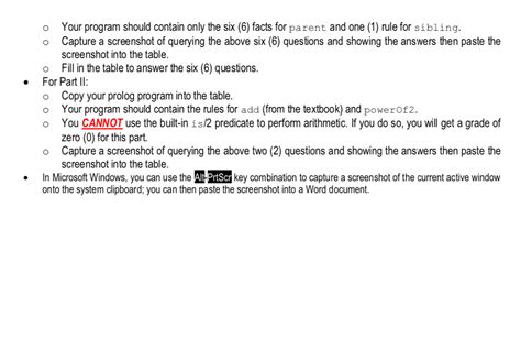 In Part I You Are Going To Write A Prolog Knowledge