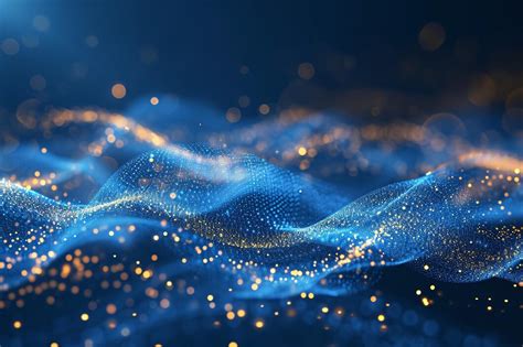 Abstract Particle Technology Background Design Big Data Communication Technology Science And