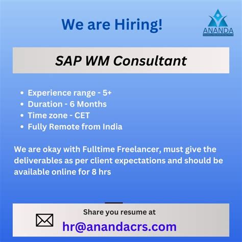 Ramesh G On Linkedin Sap Sapjobs Sapwm Sapewm Warehousemanagement Sapmm Sapconsultant…