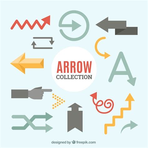 free vector collection of arrows in flat design