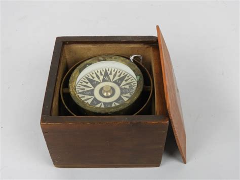 Murrays Auctioneers Lot 73 Small Cased Dory Compass