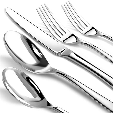 Silverware Set For 8 Heavy Duty 18 10 Stainless Steel Cutlery Set