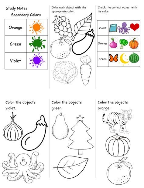 Secondary Colors Pdf