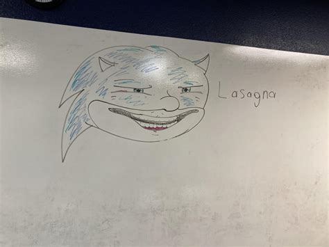 Every Day At School This Year I Drew A Sonic On The Math Room Whiteboard Rsonicthehedgehog