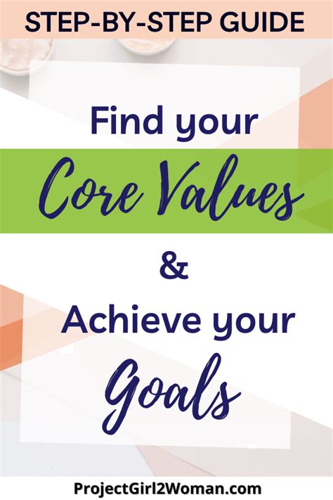 How To Determine Your Ultimate Personal List Of Core Values A Core
