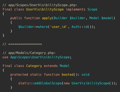 Laravel Code Example Global Scopes It Comes From Expense Tracker Open