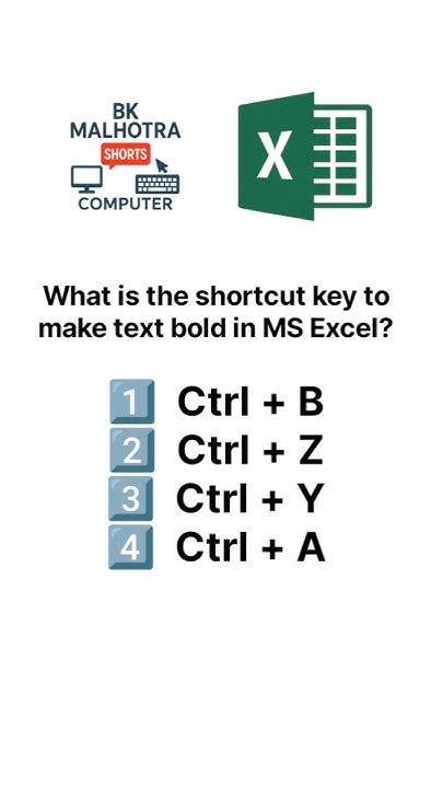 Ms Excel Shortcut Ctrl B क्या करता है 🔥 Shorts Excel Excelhacks Excelshortcuts
