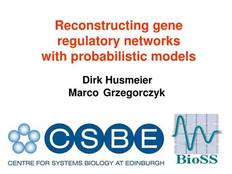 PPT Reconstructing Gene Regulatory Networks With Probabilistic Models PowerPoint Presentation