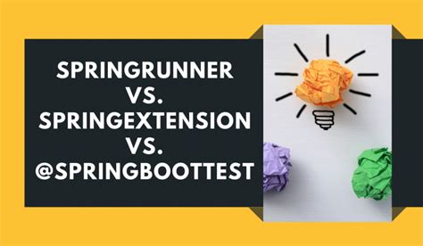 Springrunner Vs Springextension Vs Springboottest Rieckpil