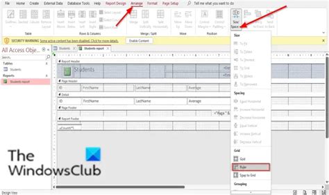 How To Hide Or Unhide Fields And Rulers In Microsoft Access