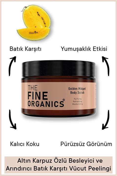 The Fine Organics Minyatür Altın Karpuz Özlü Besleyici Ve Arındırıcı Batık Karşıtı Vücut