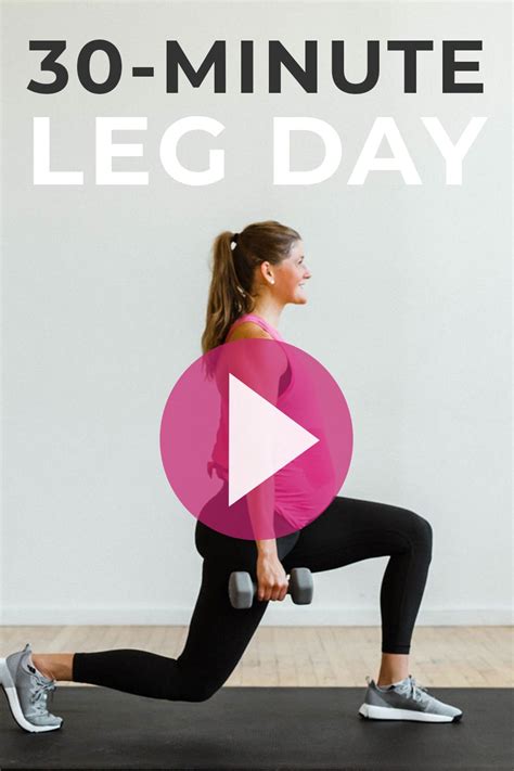 30 Minute Leg Day Workout For Women Video Nml