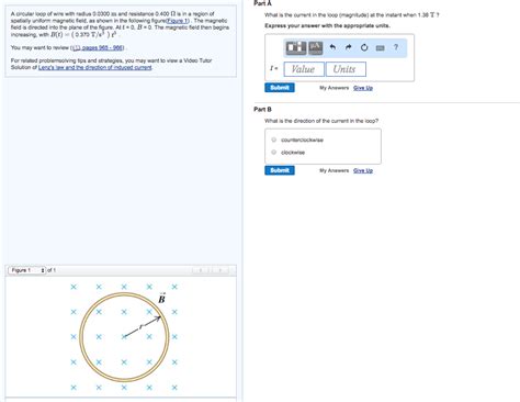 Solved A Circular Loop Of Wire With Radius M And Chegg