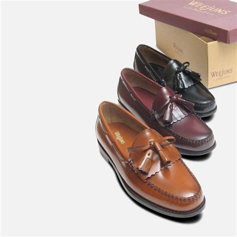 Honey Brown Polished Formal Fringe And Tassel Loafers By Bass Weejuns