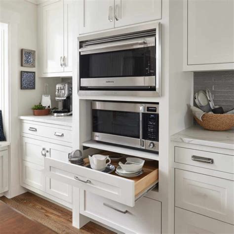 25 Brilliant Built In Microwave Cabinet Ideas That Make Cooking Easier