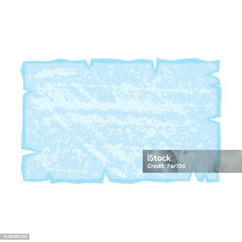 직사각형 아이스 보드 아이콘입니다 컬러 실루엣 수평 정면도 벡터 간단한 평면 그래픽 그림입니다 흰색 배경에 격리된 개체입니다 격리 겨울에 대한 스톡 벡터 아트 및 기타