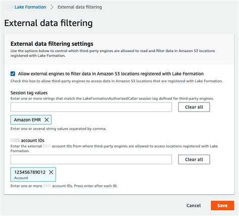 使用 Amazon Emr 启用 Lake Formation Amazon Emr