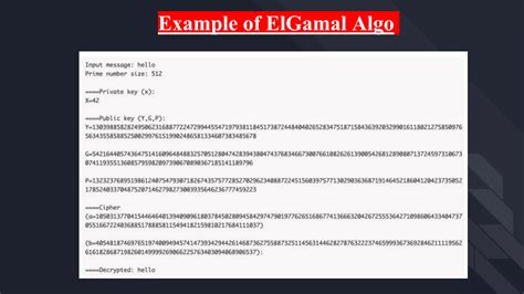 elgamal encryption algoritham pptx