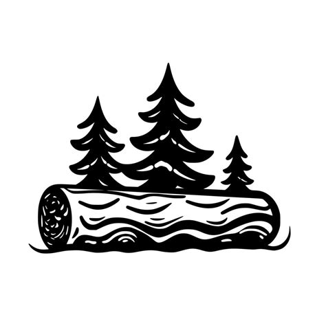 Yule Log Scene Svg Png Dxf Instant Download For Cricut Silhouette Laser Machines