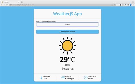 GitHub Annaema WeatherJS App
