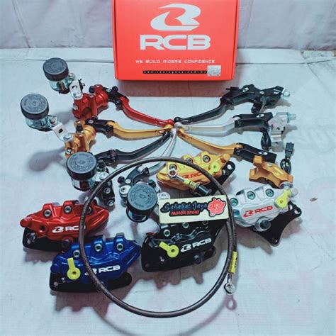 Jual Paket RCB Master Rem Set Kanan RCB S1 Radial Handle Kiri Kopling Rem S1 Kaliper Depan RCB