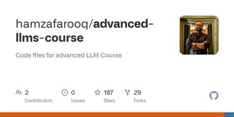 Sugato Ray On Linkedin Github Hamzafarooqadvanced Llms Course Code